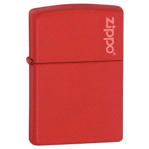 Zippo® Plain Red Matte With Zippo Logo